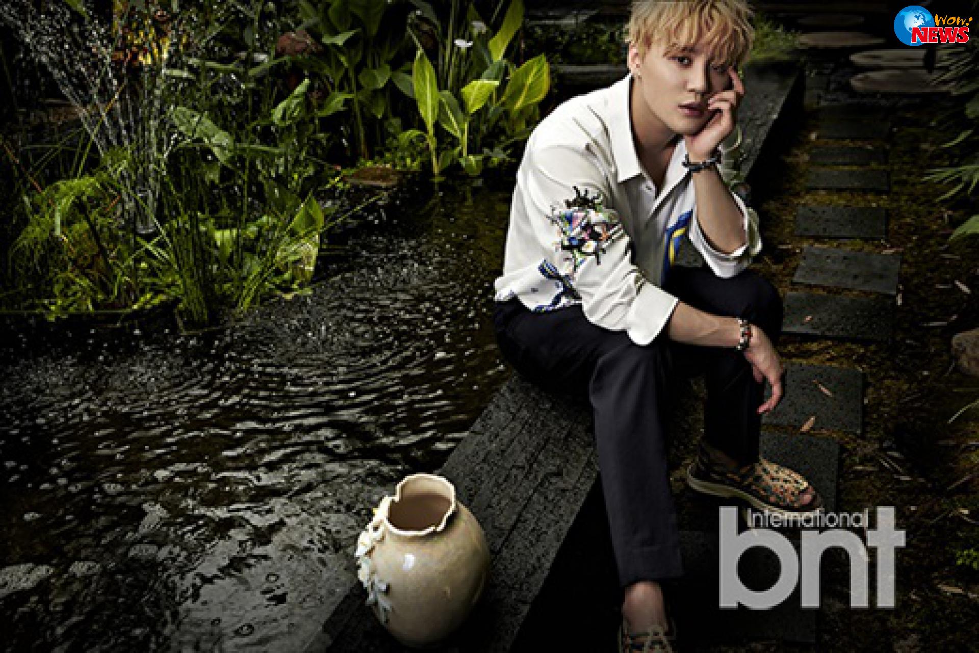 JYJ金俊秀拍bnt寫真 真空上陣演繹極致魅力